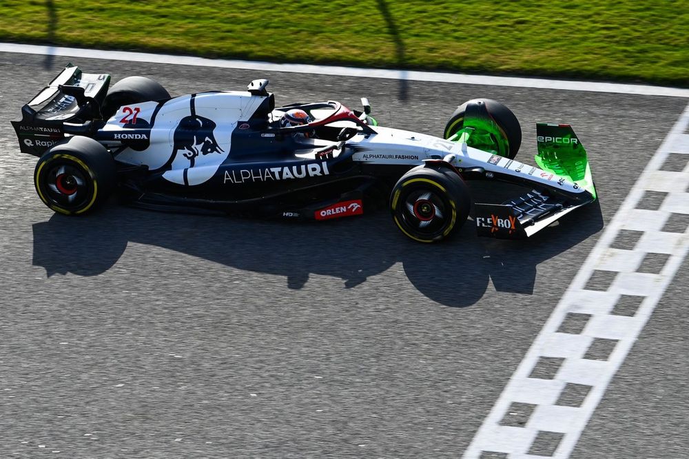 What is the flow-vis paint and aero rake on an F1 car in testing?