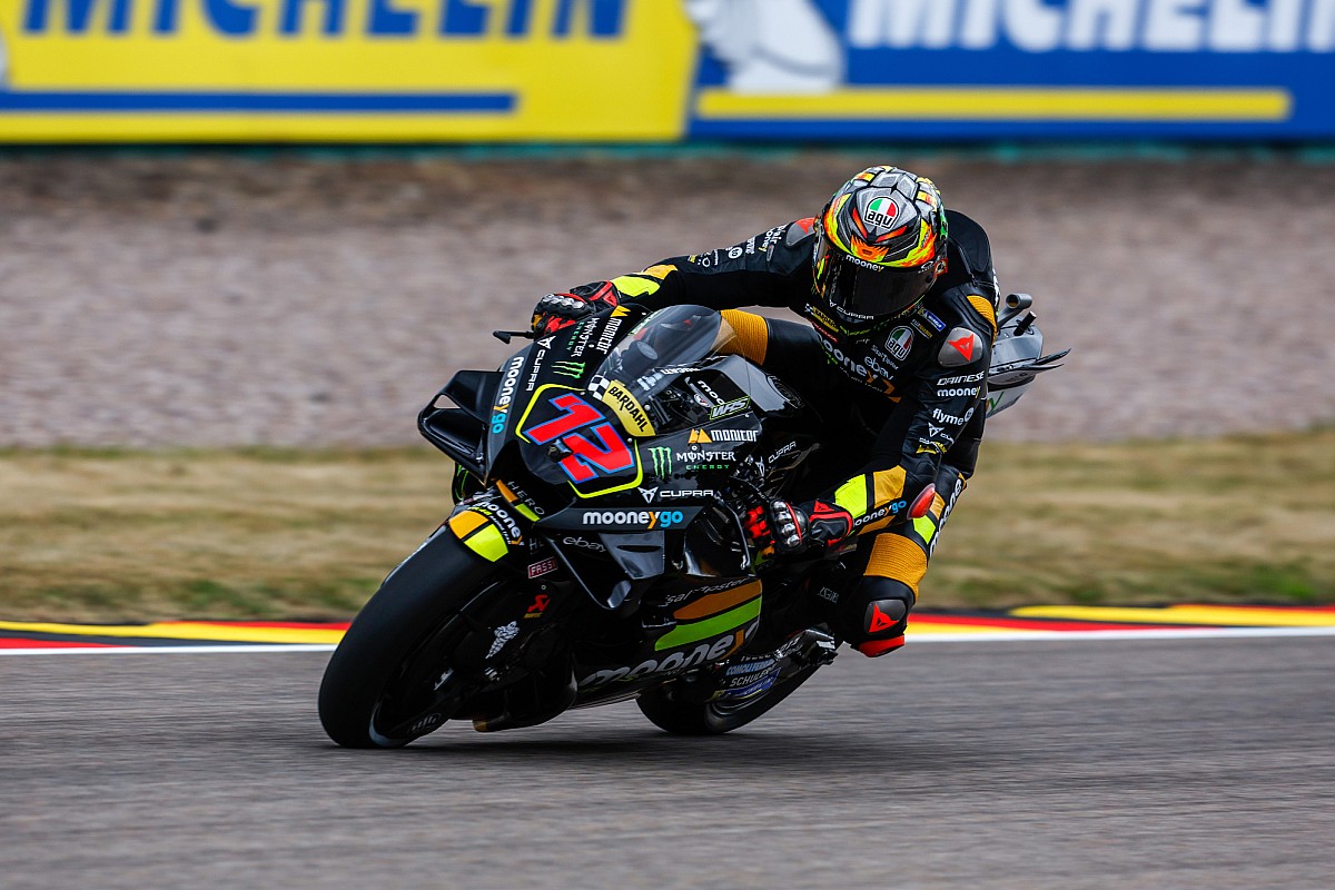 Bezzecchi snelste in VT2 GP Duitsland, Marquez mist Q2 na crash