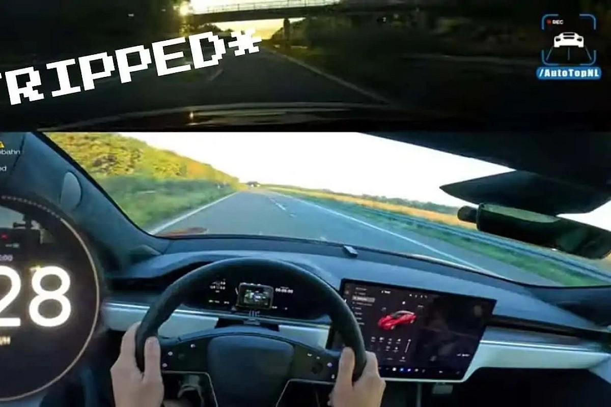 Ilyet ránt 100 és 200 km/óra között a Tesla Model S Plaid az autópályán