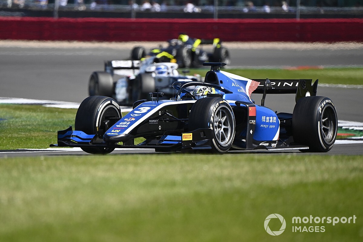Silverstone F2: Zhou scores feature race win ahead of Ticktum