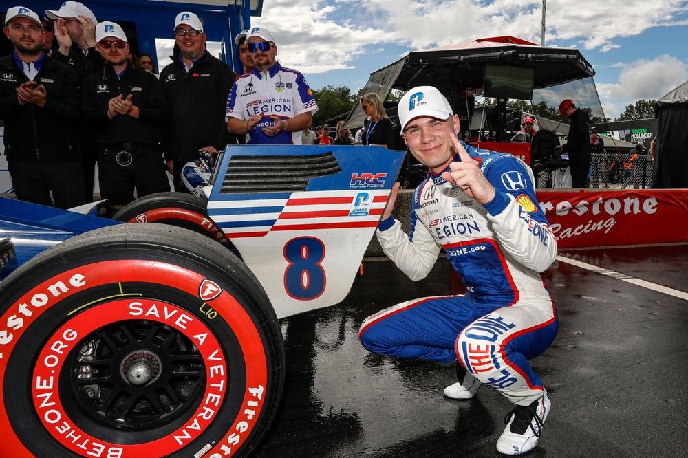 IndyCar Road America: Lundqvist takes shock pole, Newgarden wrecks