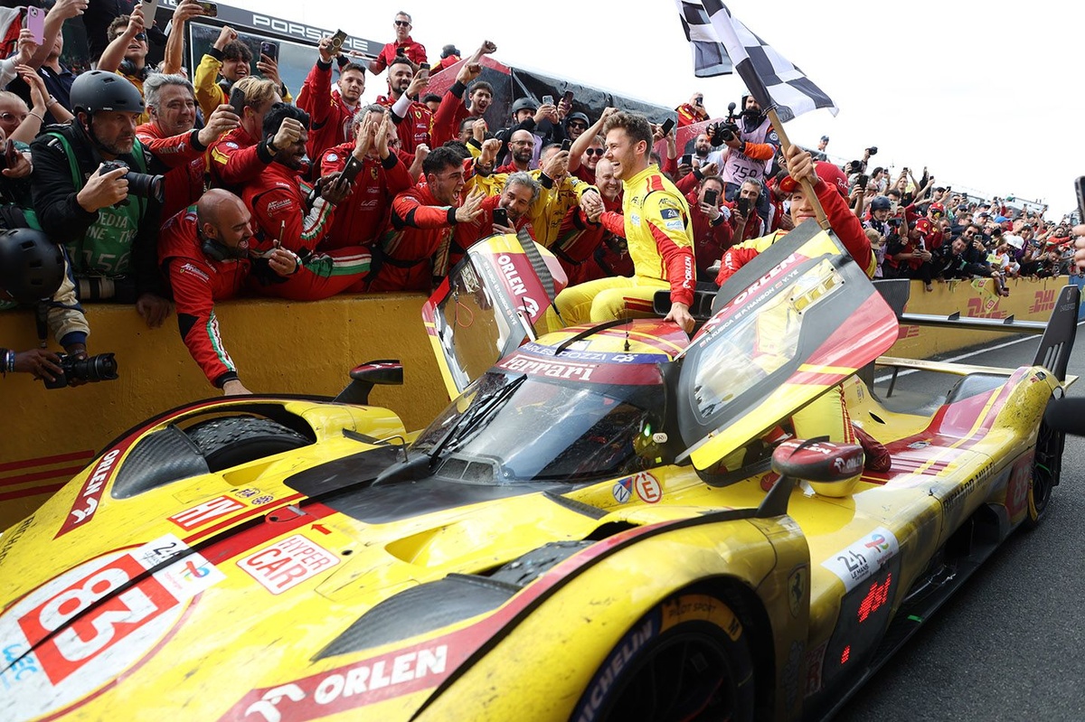 Le Mans 24 Hours: Robert Kubica wins with Ferrari as Porsche spoils 1-2-3