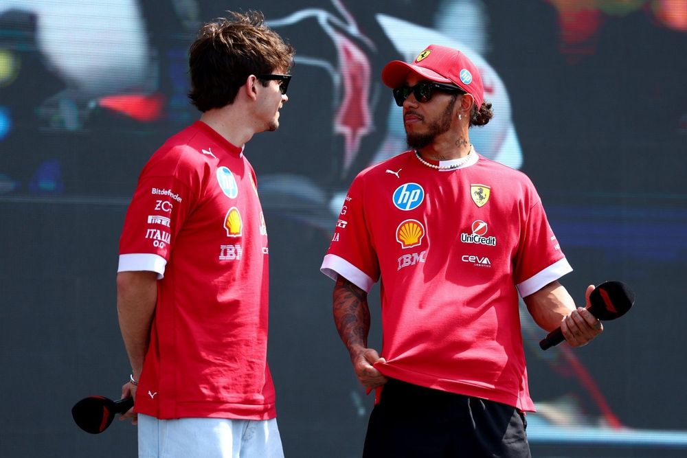 F1 COSMOS | Lewis Hamilton and Charles Leclerc take £3 million Ferrari ...