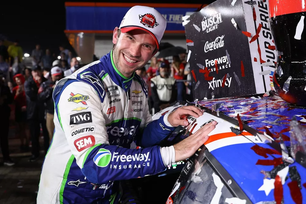 Daniel Suarez and Spire are right fits at the right time with Coke 600 win