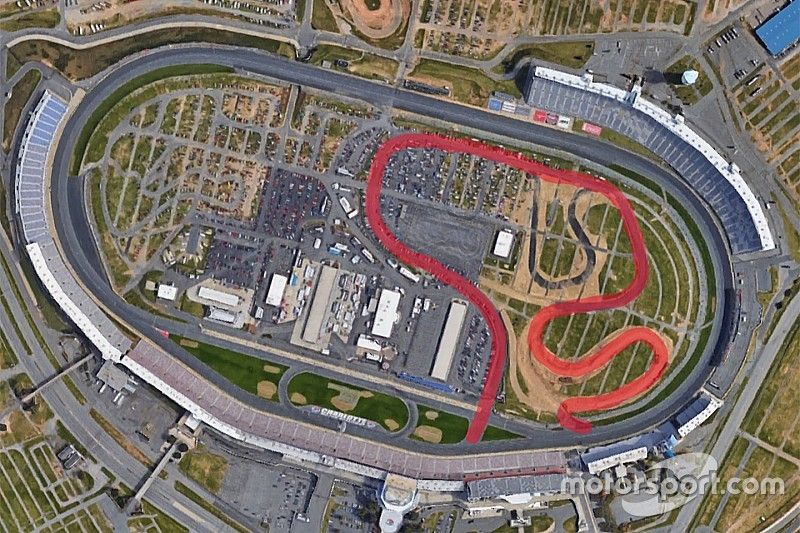 NASCAR probó el circuito interno de Charlotte Motor Speedway