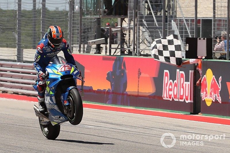Austin MotoGP: Rins takes first win as Marquez crashes