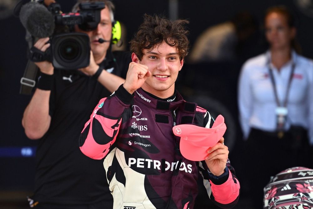 F1 rookie Kimi Antonelli just graduated after skipping "F1" movie red carpet