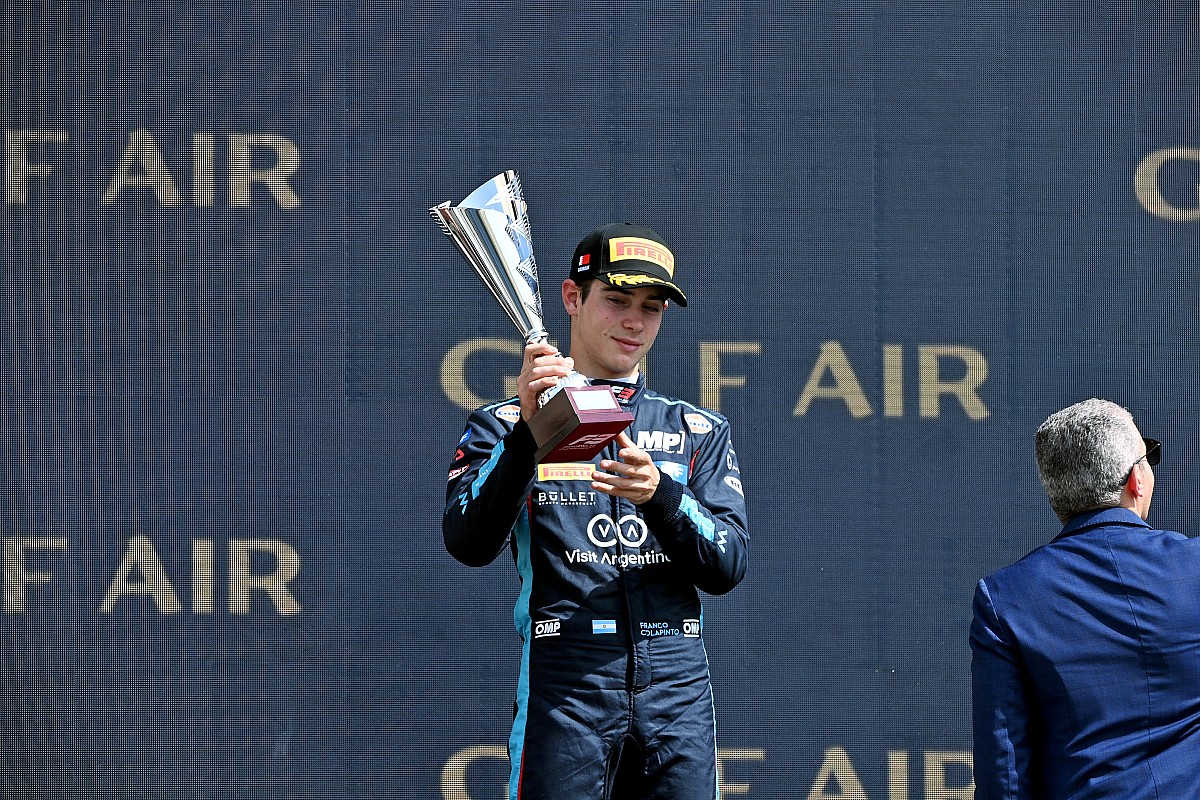 Colapinto es segundo y Montoya logra un top 10 en la F3 en Bahréin