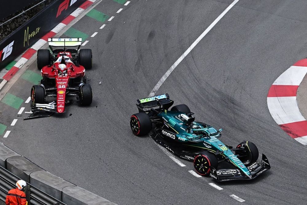 Lance Stroll penalized for Charles Leclerc collision at F1 Monaco GP
