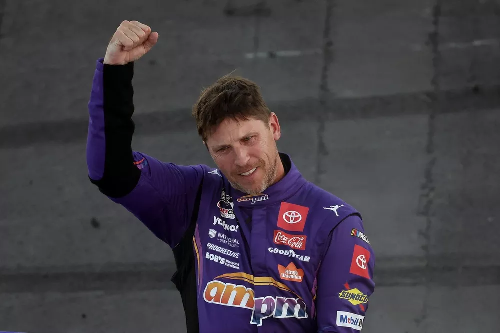 Denny Hamlin has so many reasons to be emotional after Vegas win