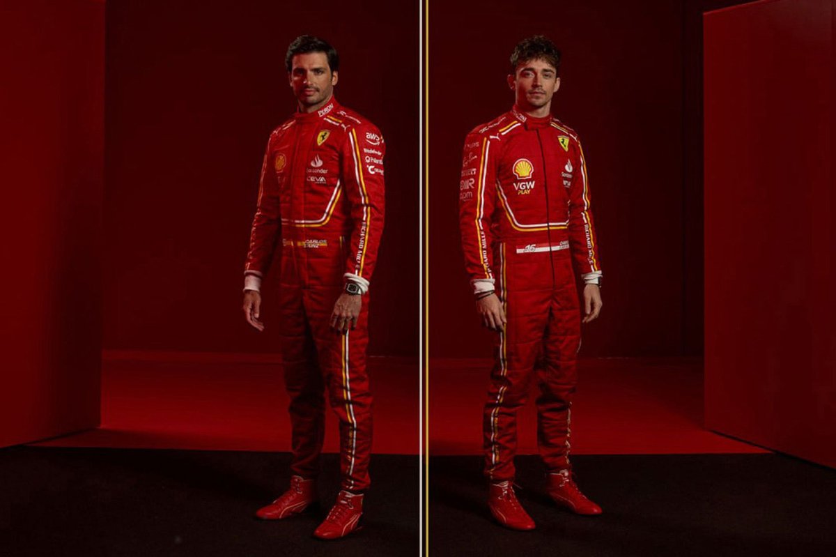 Ferrari Beri Kejutan Kostum F1 2024 untuk Sainz dan Leclerc