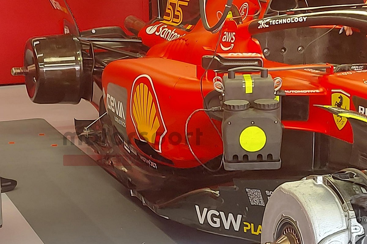 Ferrari's new Red Bull-style F1 sidepods revealed in Spain