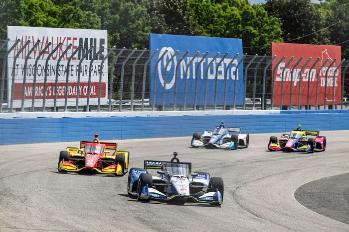 Christian Rasmussen steals maiden IndyCar win after late weather caution