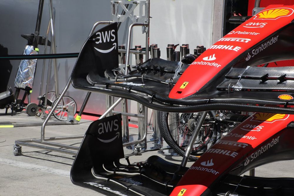 Ferrari avec un nouvel aileron avant en Autriche