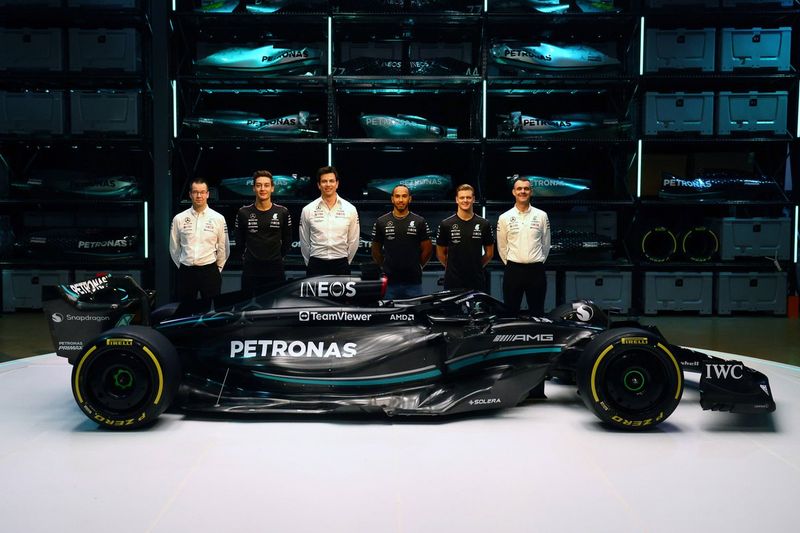Mercedes unveils W14 Formula 1 car for 2023 season