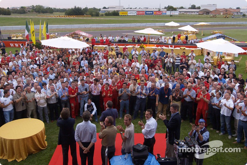 Ferrari celebrates constructors' title