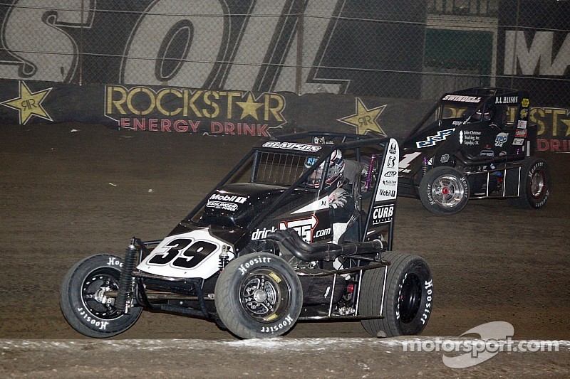 Saldana gets by Clauson, Stenhouse for POWRi midget win