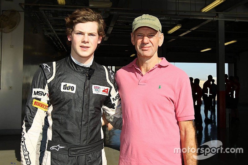 Adrian Newey hails "good start" to son's career