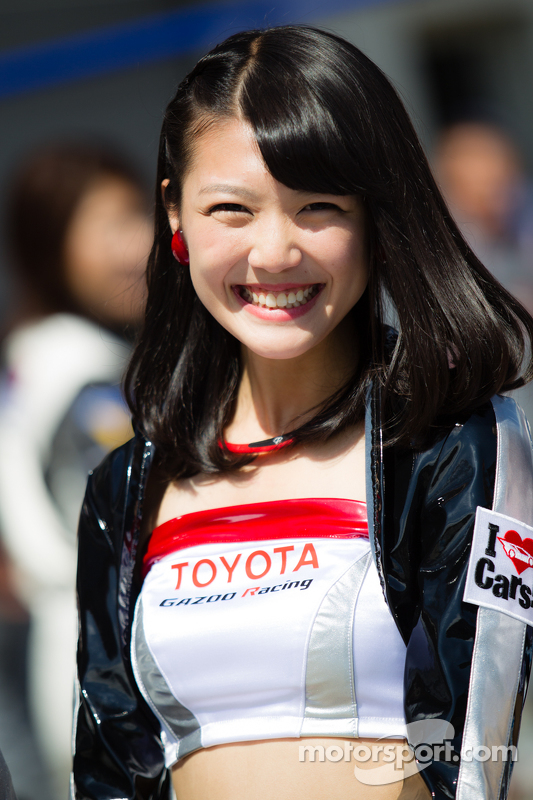 A charming Gazoo Racing girl at 24 Hours of Nürburgring