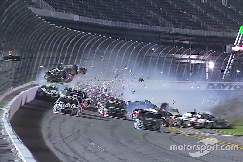 Austin Dillon, Richard Childress Racing Chevrolet crashes into the ...